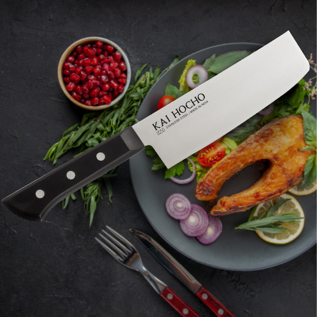 Buy Kai Hocho Premium Nakiri Kitchen Knife for Chopping, Dicing and ...