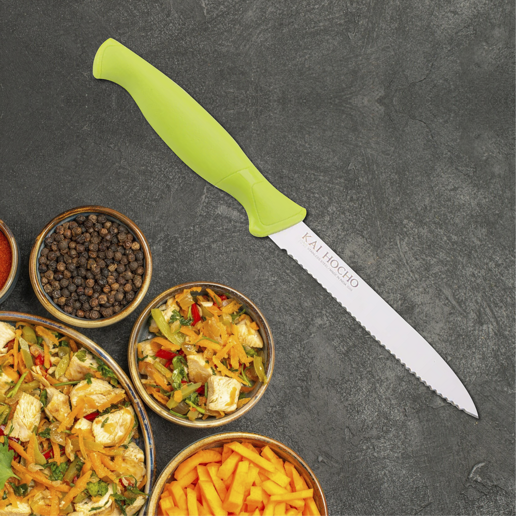 Kai Vegetable Knife Green – KAI INDIA ONLINE